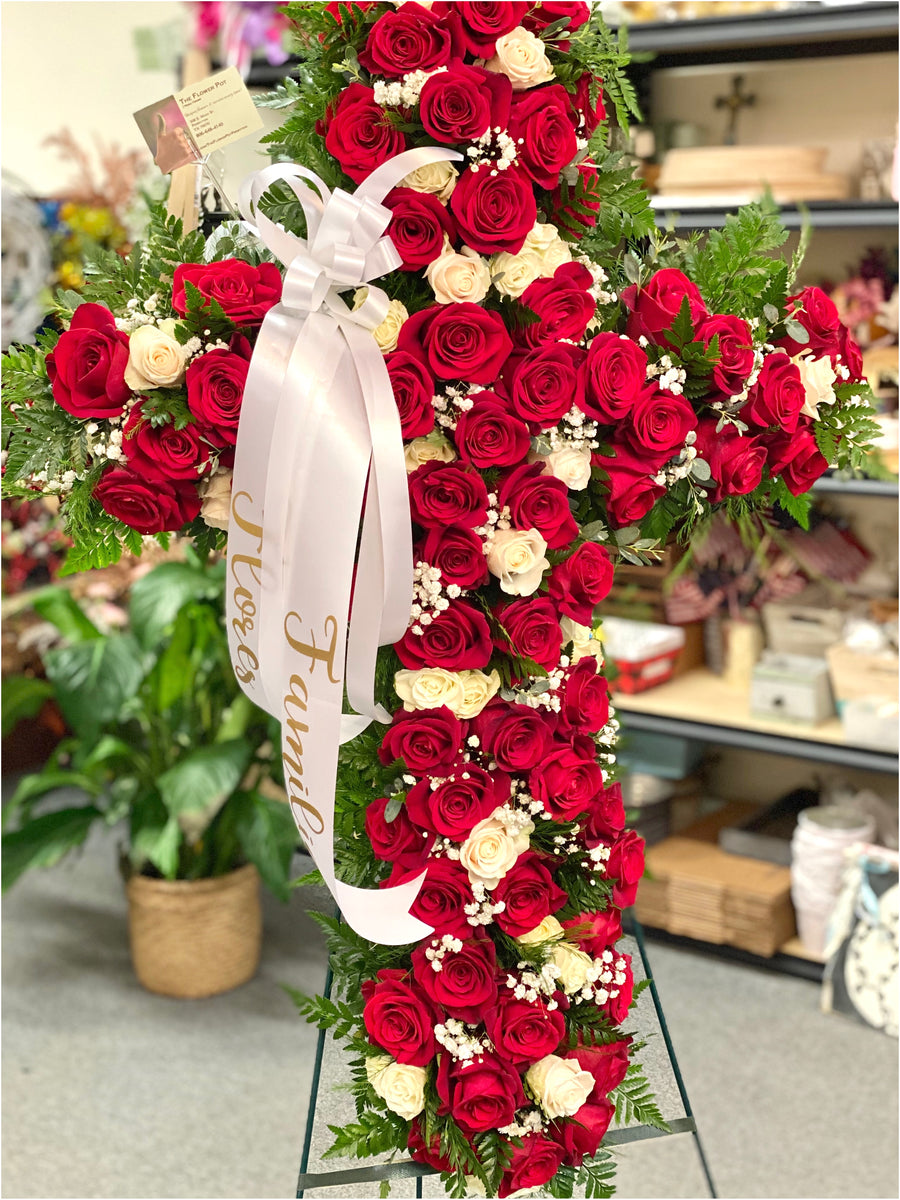 Sympathy Cross – The Flower Pot